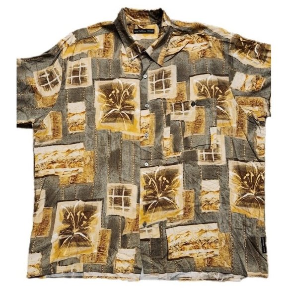 Natural Issue | Shirts | Vintage Natural Issue Mens Short Sleeve Button ...